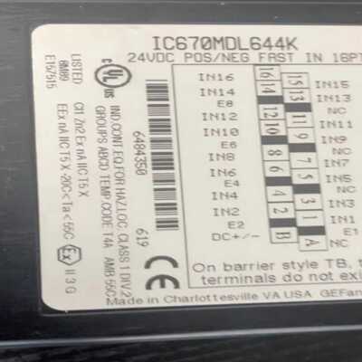 IC670MDL644功能正常~询价