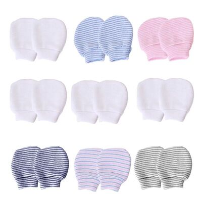 2PCS Cotton Baby Mittens Newborn Infant Anti-eat Hand