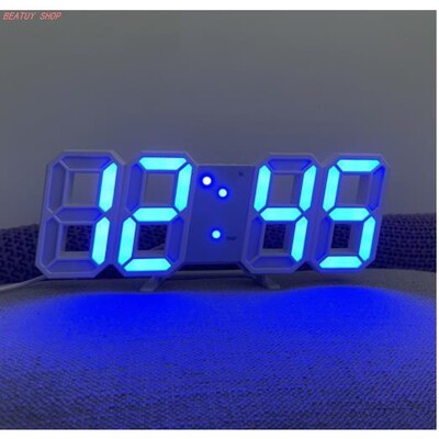 3D LED Digital Alarm Clock Electronic Luminous Night Table