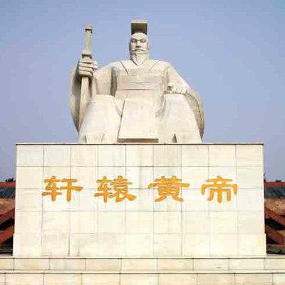 玻璃钢定制轩辕黄帝雕像定做神农尝百草炎帝雕塑订石膏蚩尤摆件