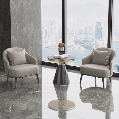 单人沙发沙发椅售楼处酒店桌椅会客组合休闲美容院接待洽谈轻奢