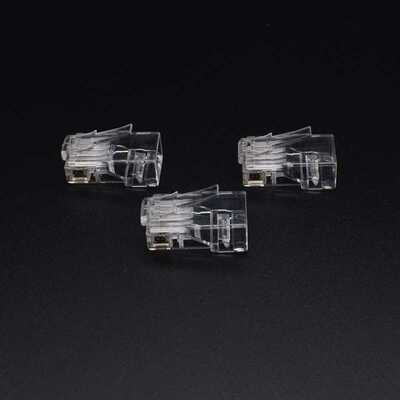 超六类水晶头 网络水晶头 RJ45 connet 千兆网络水晶头接头  8p8c