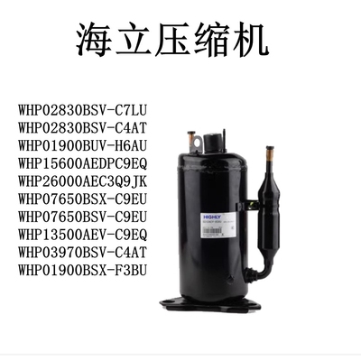 WHP02830BSV-C7LU/C4AT 01900 07650 13500AEV压缩机海立03970BS