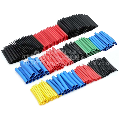 560PCS 彩色环保聚烯烃阻燃热缩管组合 绝缘电线电缆保护套管盒装