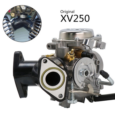 适用于Yamaha Vstar250 Virago250 XV250化油器 橡胶进气接口接头