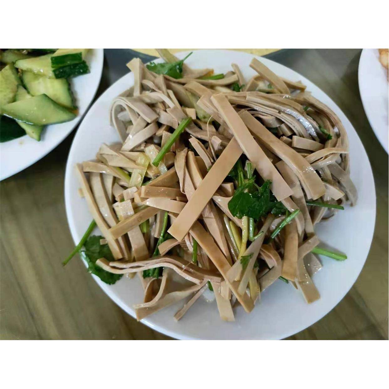 泰安咸味豆腐皮手工山东特产新泰羊流真空包装即食千张豆制品包邮