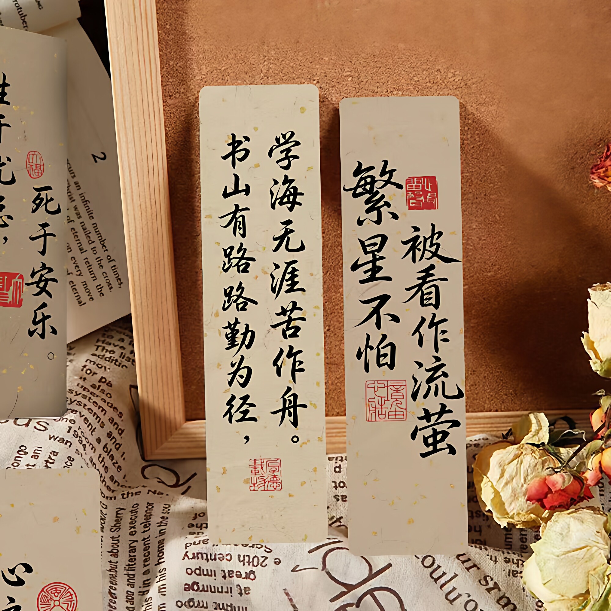24张/盒名人名言书签生日纪念日礼品创意书籍diy装饰自制标记卡片