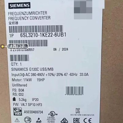 全新原装正品6SL3210-1KE22-6UB1原装现议价