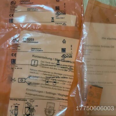 O6S203. O6E203. 易福门传感器，PNP. M8