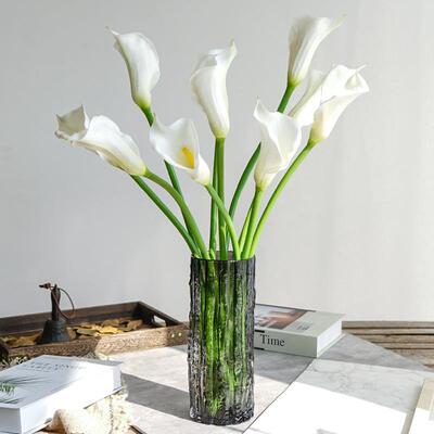 感高档手马客蹄莲17901仿件真花厅餐桌插花摆塑料干花假花装饰花