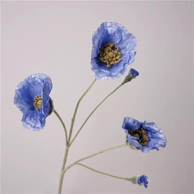 83820高档蓝仿色系仿真花婚庆花用婚礼堂酒店装饰悬式天花板真花