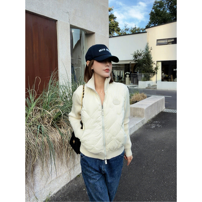 ASBR千金感90鹅绒立领菱格羽绒服