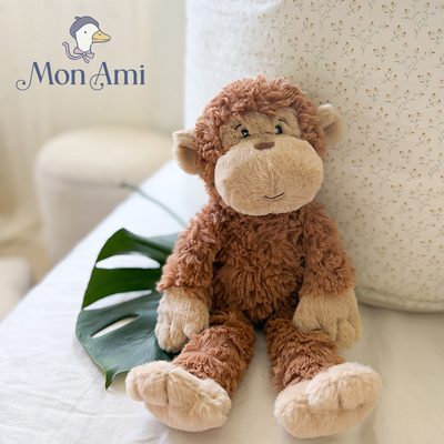 美国monami莫奈美猴子马里奥毛绒玩具小猴玩偶可爱公仔娃娃礼物