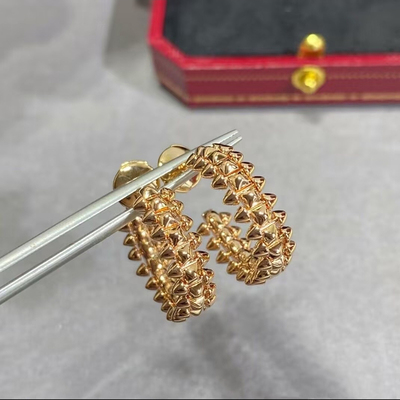 精工版圆形子弹头设计铆钉耳环