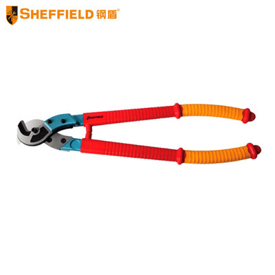 钢盾 S150051 双色柄绝缘电缆剪250mm2电工专用工具电缆钳剪锁钳