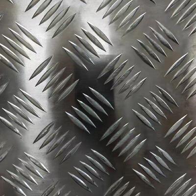 花纹铝板直供1060型-H14五筋花纹指针板 防滑条合金板