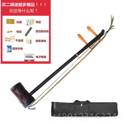 正品二胡指法贴 送彷红木六角胡二琴童成人初学入门民族乐器送儿