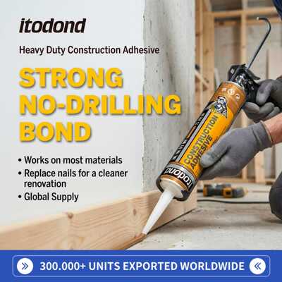 itodond eco friendly no drilling grab adhesive for wood tile