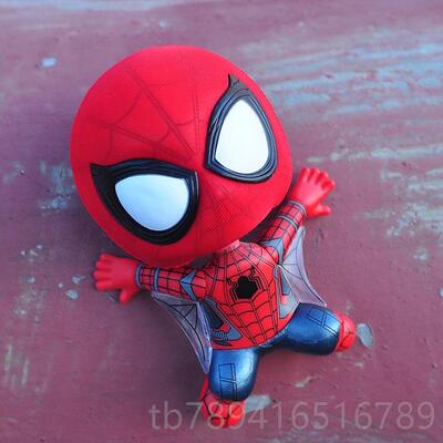 高档HT cosbaby Q版蜘蛛侠 摇头车偶载摆件公手办玩具冰箱贴礼仔