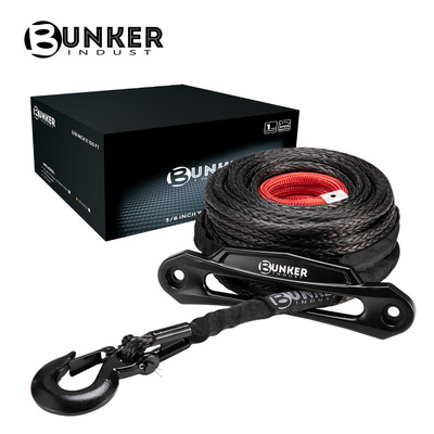BUNKER INDUST 30M户外越野脱困救援拖车绳绞盘绳套装带保护套