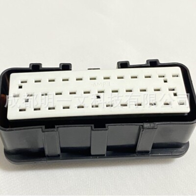 344111-1公塑壳36P 3行防水黑色TE泰科汽车连接器全新