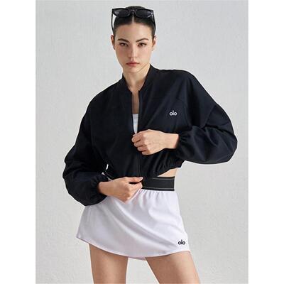 美国NOMALO瑜伽短款防晒服上衣健身透气跑步宽松外套女夏季运动美