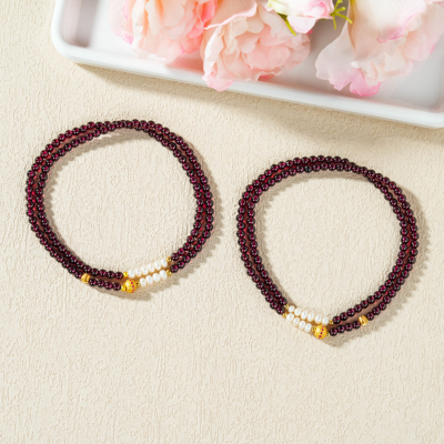 云上叙21 DS53111-石榴石DIY手串-多样性发其一-约4mm（甄选）