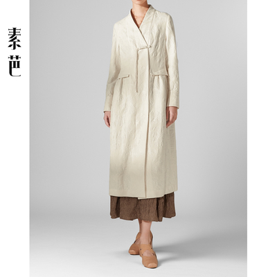 层次感设计时尚叠襟风衣