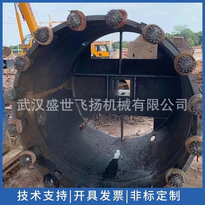 广东工厂供 600/700/800/900/1000mm牙轮筒钻 筒厚20mm 筒高1.8米