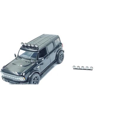 1:64 手工仿真  圆形射灯LC76  圆形车前灯 车顶大射灯 越野YY007