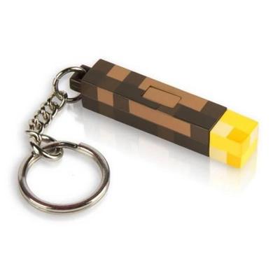 世界Minecraft周边模型火把火炬挂件迷你钥匙扣玩具发光