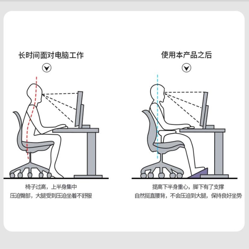 。办公室脚凳沙发脚踏板垫脚防翘二郎腿神器桌下放腿踩脚蹬搁脚凳