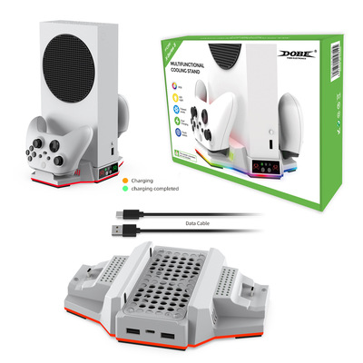 XboxSeriesS主机多功能散热底座手柄座充XSS主机底座带RGB炫彩灯