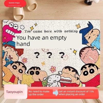 你两手空空。地垫既有趣又有创意。钢丝圈入口门防滑地毯，耐土耐