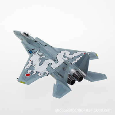 14720  1:100 比例 F-15J战斗机 龙纹涂装 静态合金模型