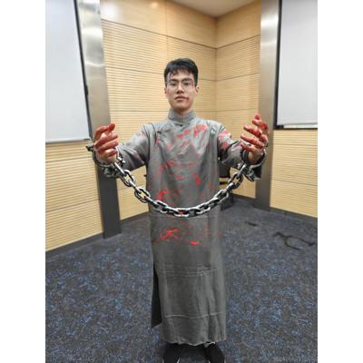 高档万圣节服玉和白色血衣服装出民国演服李刑场囚囚衣李奶奶红灯
