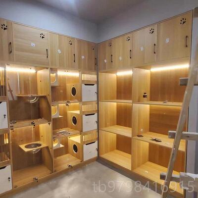 正品定制猫笼木猫别墅寄柜展示柜猫窝房养大实意空间任全尺寸定制