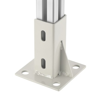 铝型材固定座地脚座四方地脚固定座铝形材配件连接件方管固定配件