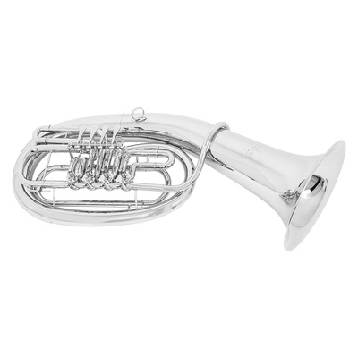 LADE镀镍上低音号银色Bb调四扁键巴里东号4键大抱号乐器Euphonium