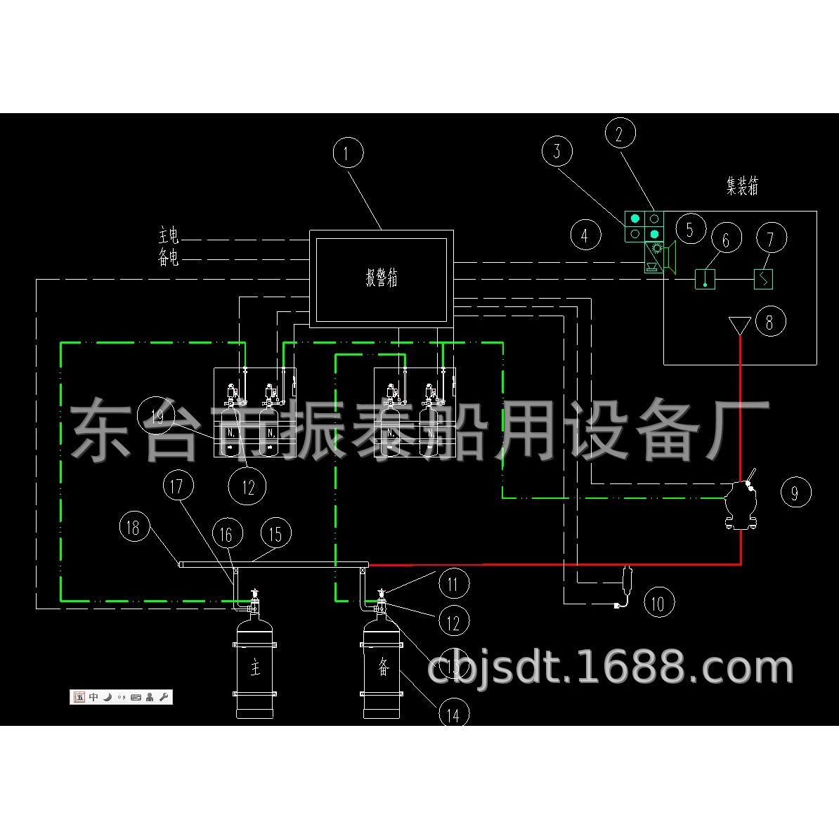 CO2灭火器 二氧化碳自动系统/气体系统提供CCS船检其他救生器材
