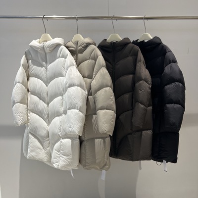 JN江南专柜同款连帽长款羽绒服