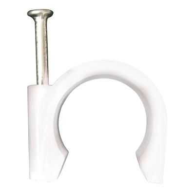 加厚塑料管卡电线管管扣固定管夹线卡线扣钢钉卡扣162025