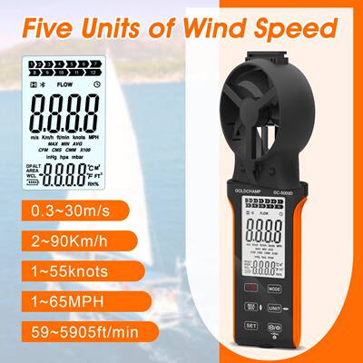 跨境热卖风速测量仪高精度手持数字风速计5000D风速仪产地货源