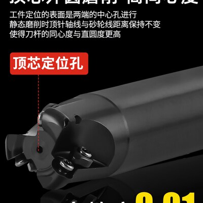 TRS铣刀杆圆鼻RPMT/RDMW数控铣刀飞刀刀杆R2.5 R3 R3.5 R4 R5 R6