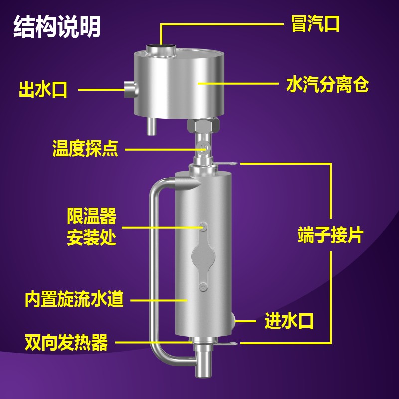 即开型开水发生器开水机发热管开水器加热器智能自动烧水器电热管