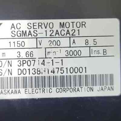 SGMAS-12ACA21 交流伺服电机 1150W 200V工业工控配件议价维修