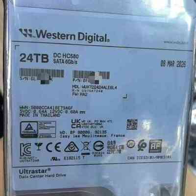 全新未拆封西数Ultrastar DC HC580 24TB