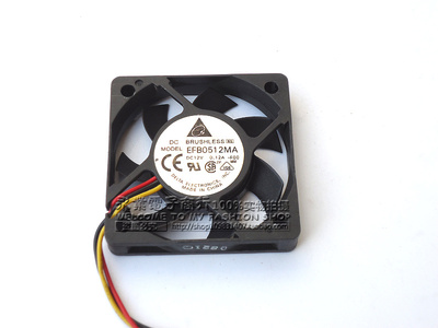 台达 5CM厘米 5010 12V 0.12A 2线 滚珠 CPU 机箱风扇 EFB0512MA