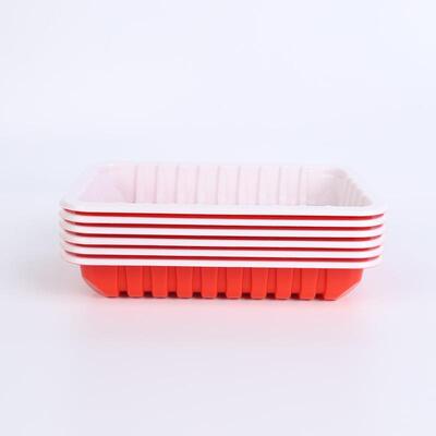 一次性吸塑托盘1913-2822冷冻盒羊肉牛肉卷生鲜气调包装盒