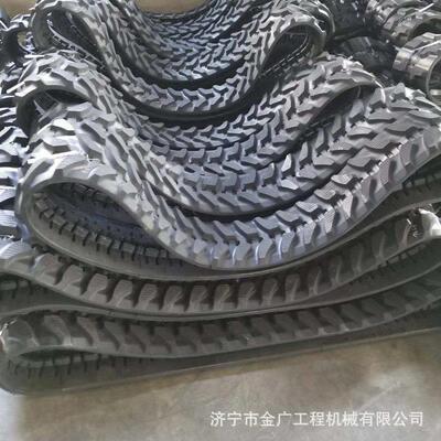 YC10/13/15/18/20/22/35型微挖橡胶履带加厚皮带小挖机行走链条